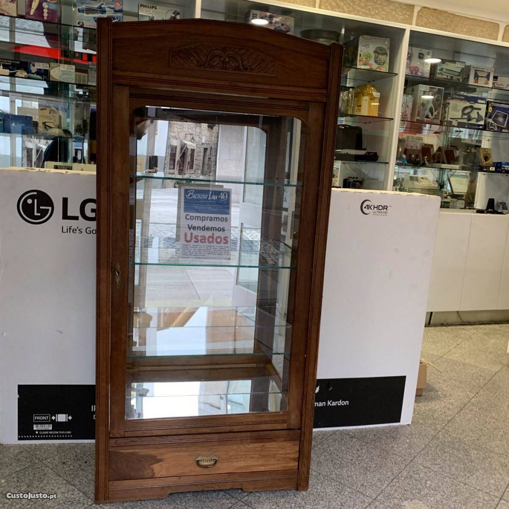 Movel Vitrine Madeira 1840x875x415 (Antiguidade) – Back2Life.pt